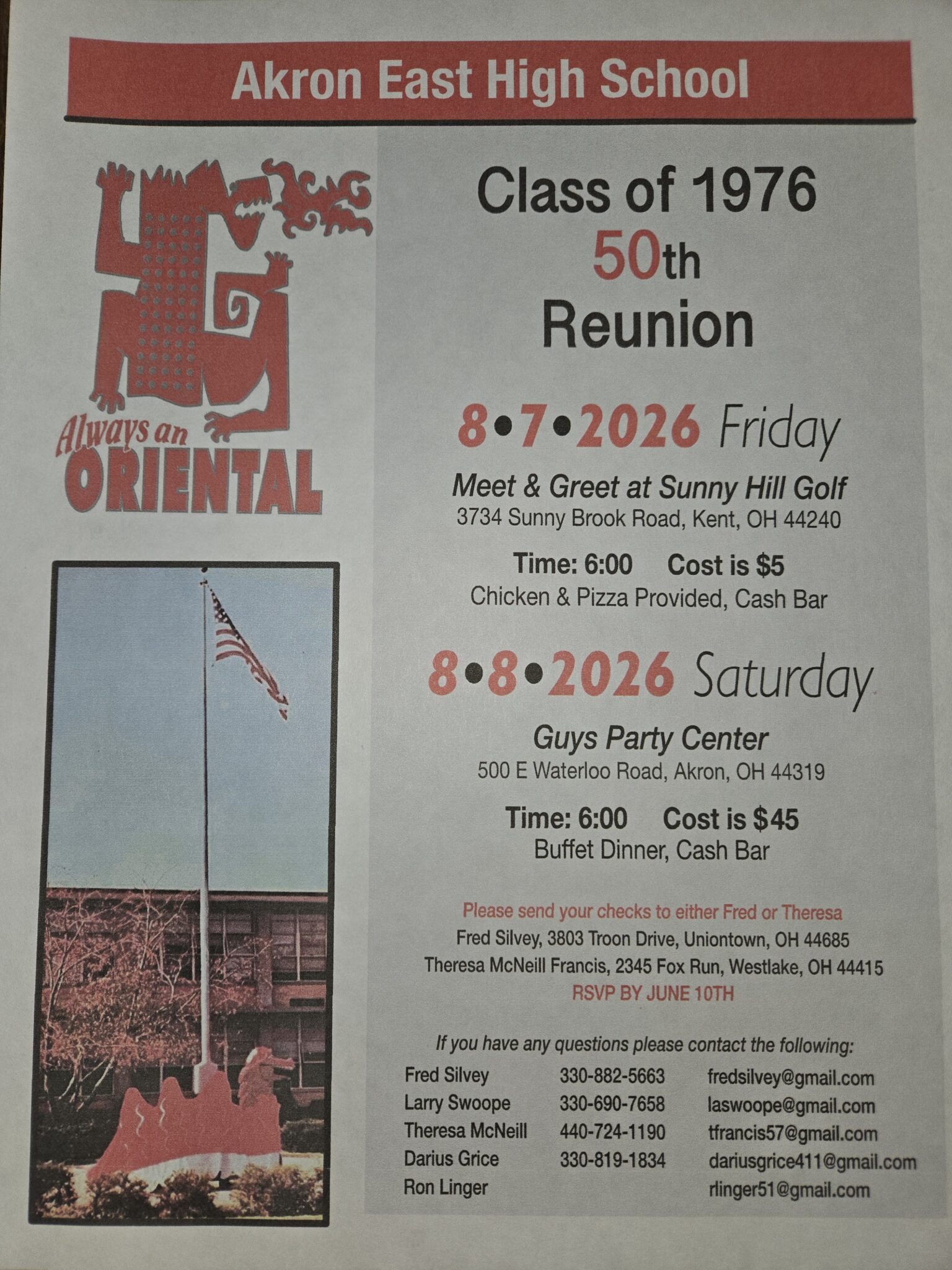 Class of 1976 Reunion – Akron East High Alumni